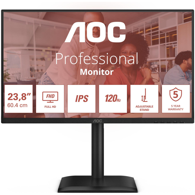 LCD Monitor|AOC| 60.5 cm (23.8")|1920 x 1080 pixels|Full HD|Native ...