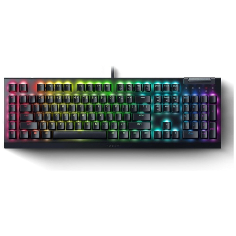 Razer BlackWidow V4 X Wired Gaming Keyboard RGB, Green Clicky Switch ...
